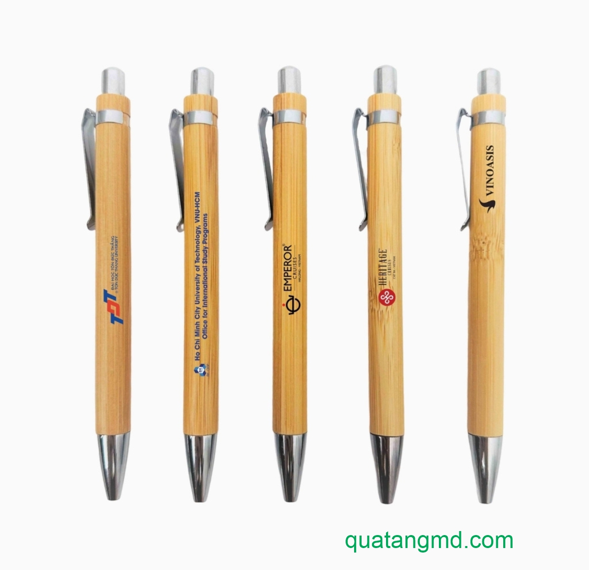 Bút tre in logo làm quà tặng giá gốc tận xưởng - Quà tặng Mạnh Dũng